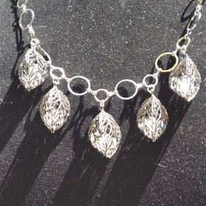 Custom Made | Jewelry | Crystalfilled Leaf Set | Poshmark